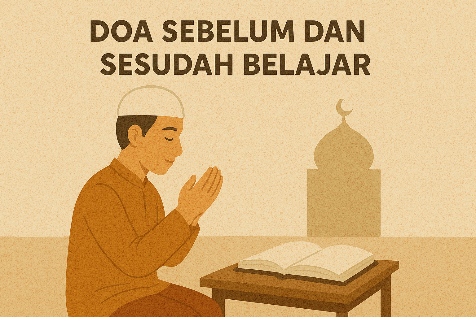 Doa Sebelum dan Sesudah Belajar Lengkap Dengan Artinya
