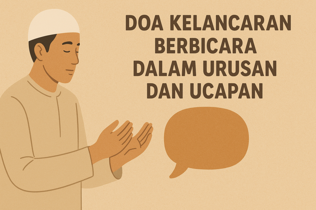 Doa Kelancaran Berbicara Dalam Urusan dan Ucapan